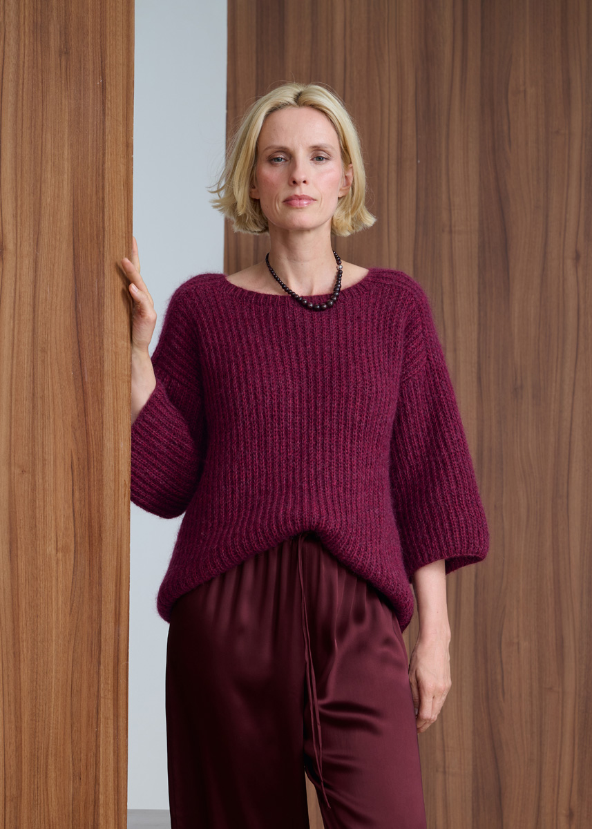 Lana Grossa PULLOVER Ecopuno & Silkhair | Classici No. 29 - Model 7 | FILATI Strikmodeller ...