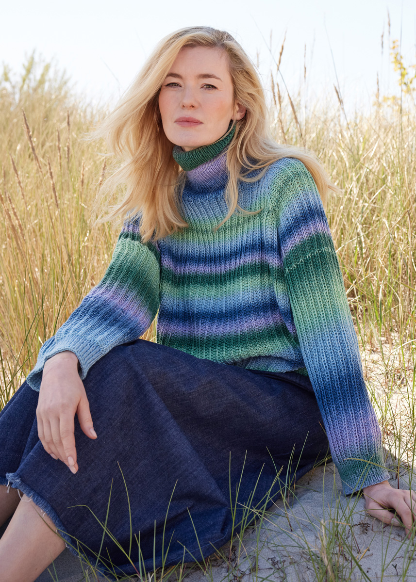 Lana Grossa TOP DOWN PULLOVER Cool Wool Big Color | Merino Edition No. 4 - Magasin (DE ...